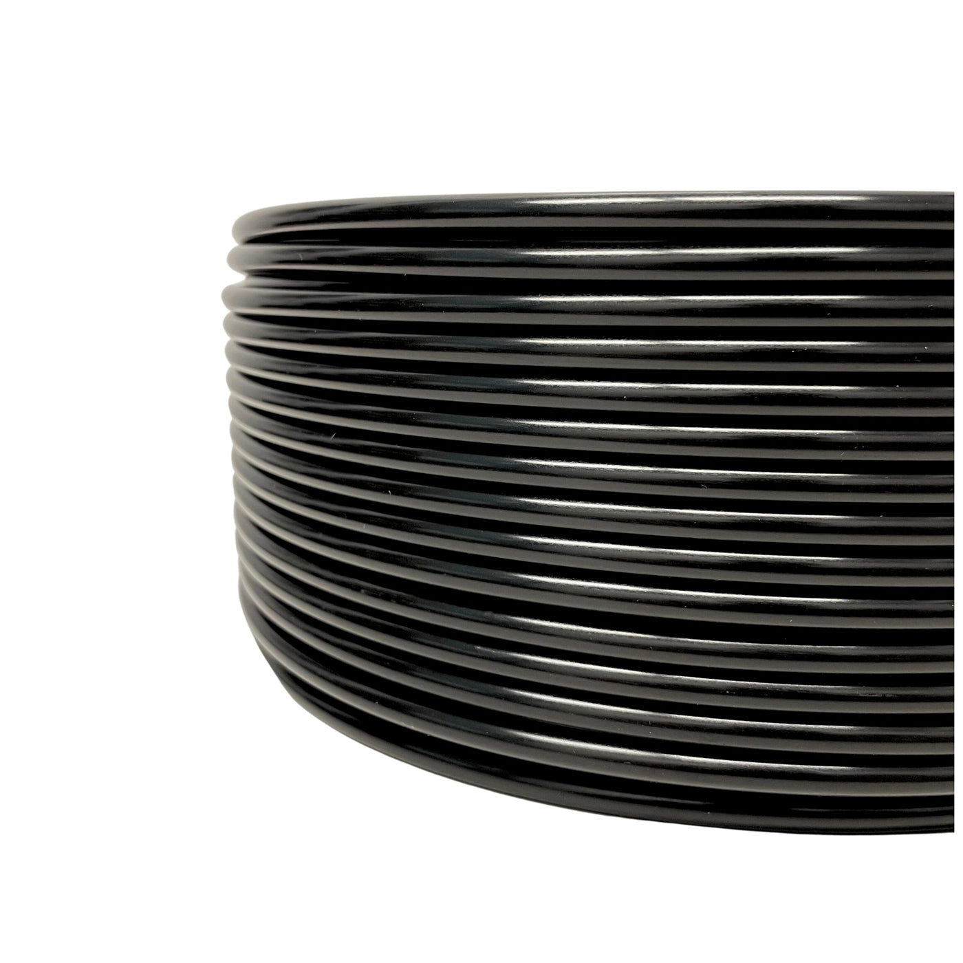 Cañería Microtubo Riego 100 mts Premium Virgen 4 mm Negro — Diplas