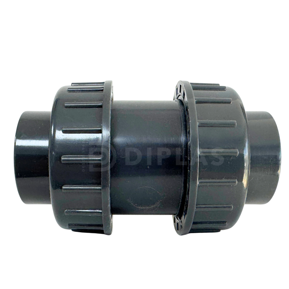 Válvula Retención PVC Check Doble Unión Americana 75 mm CEM — Diplas