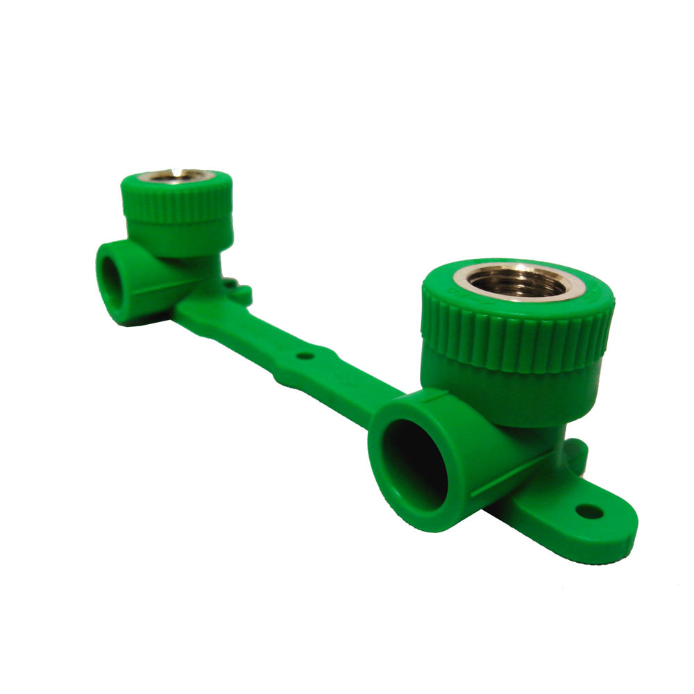 Codo doble fijación PPR - Polipropileno - Tuberías y Fitting - Diplas